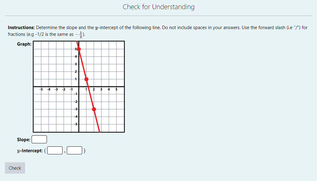 Solved Check for Understanding Instructions: Determine the | Chegg.com