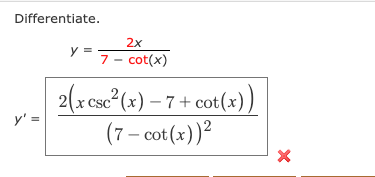 Solved Differentiate. | Chegg.com
