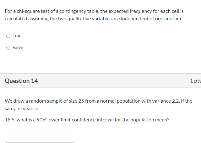 Solved For a chi-square test of a contingency table, the | Chegg.com
