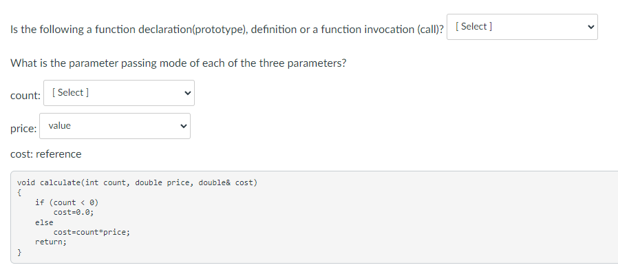Solved Is The Following A Function Declaration Prototype