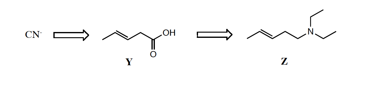 Solved OChem II question. Synthesize compound Z from CN- and | Chegg.com