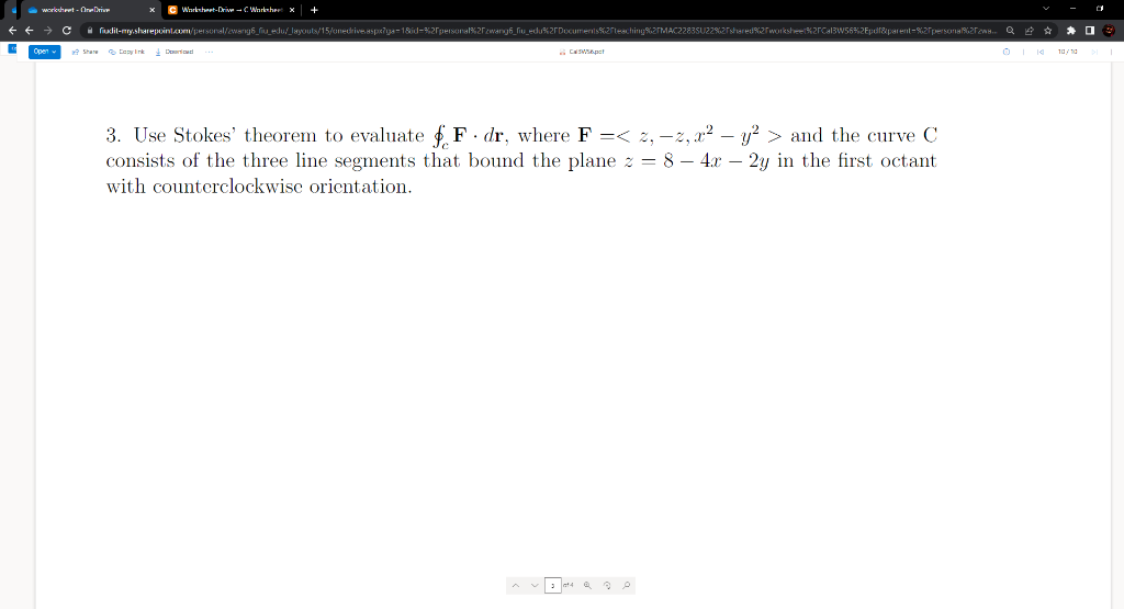 Solved t worksheet-OneDrive Worksheet-Drive-CWorkshX+ → C | Chegg.com