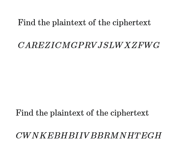 Solved Given any plaintext x=x1x2x3x4x5x6⋯⋯, which is a | Chegg.com