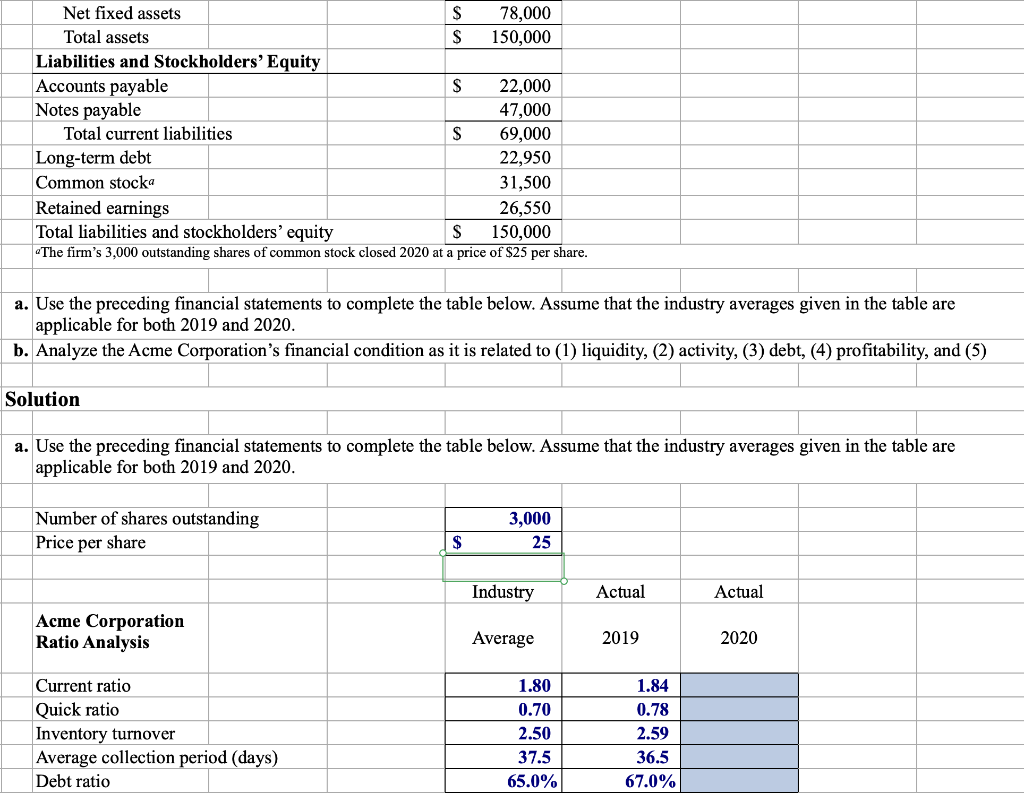 Solved Excel Exercise: Chapter 3 Financial statement | Chegg.com