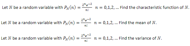 Solved Let N be a random variable with | Chegg.com