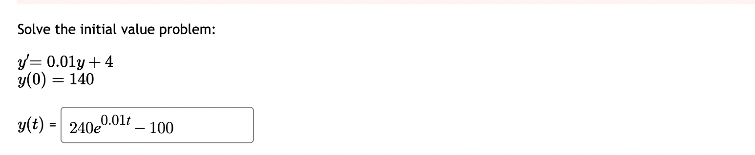 Solved Solve the initial value problem: | Chegg.com