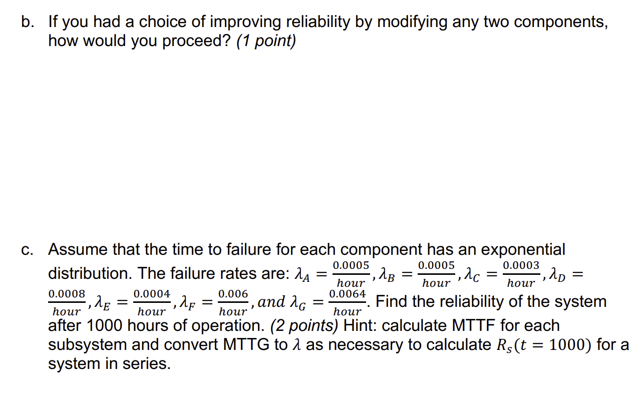 Solved 2. Consider the seven-component system shown below. | Chegg.com