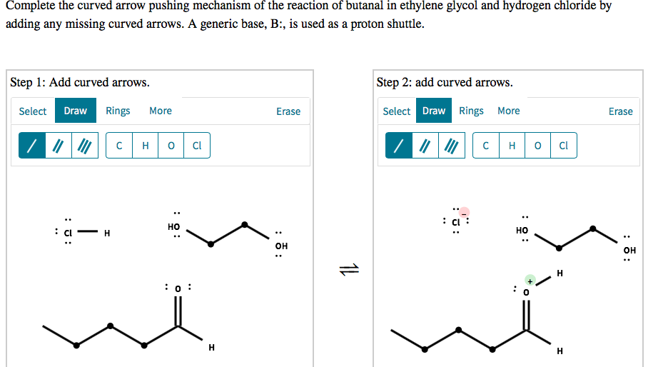 Solved Complete the curved arrow pushing mechanism of the | Chegg.com