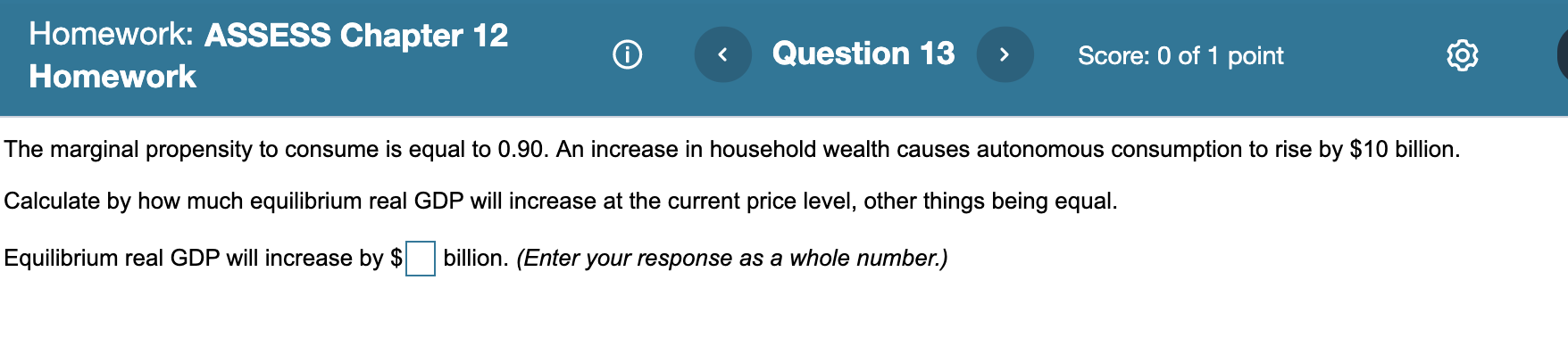 Solved Homework Assess Chapter 12 Homework Part 1 Of 2