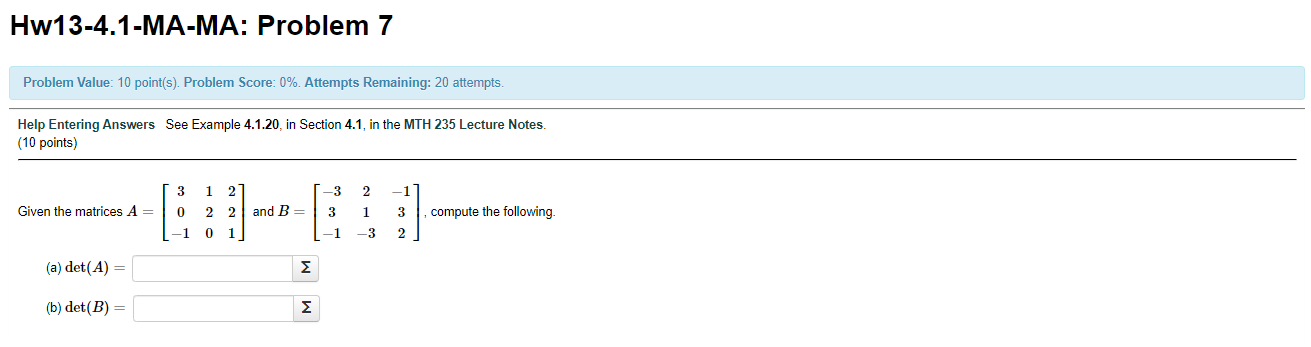Solved Hw13-4.1-MA-MA: Problem 7 Problem Value: 10 point(s). | Chegg.com