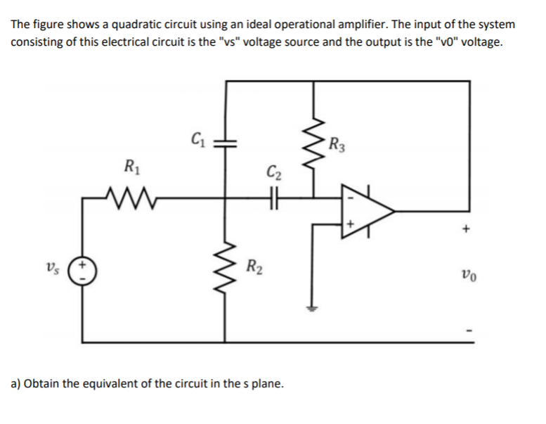 Solved The figure shows a quadratic circuit using an ideal | Chegg.com