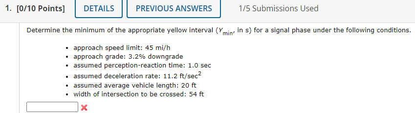 Solved Determine the minimum of the appropriate yellow | Chegg.com
