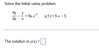 Solved Solve the initial value problem. | Chegg.com