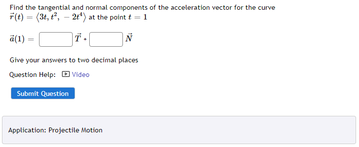 Solved For the curve defined by r(t)= e−t,3t,et find the | Chegg.com