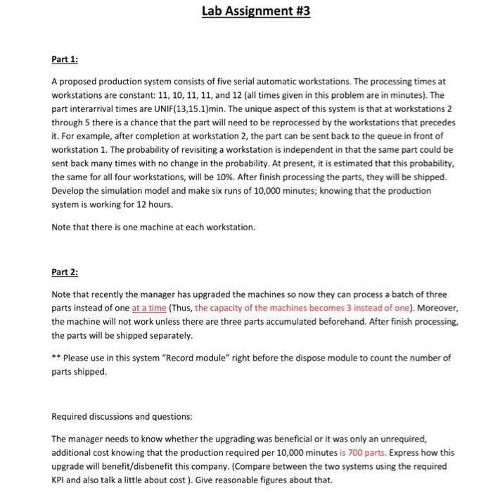 Solved Lab Assignment 3 Part 1 A Proposed Production