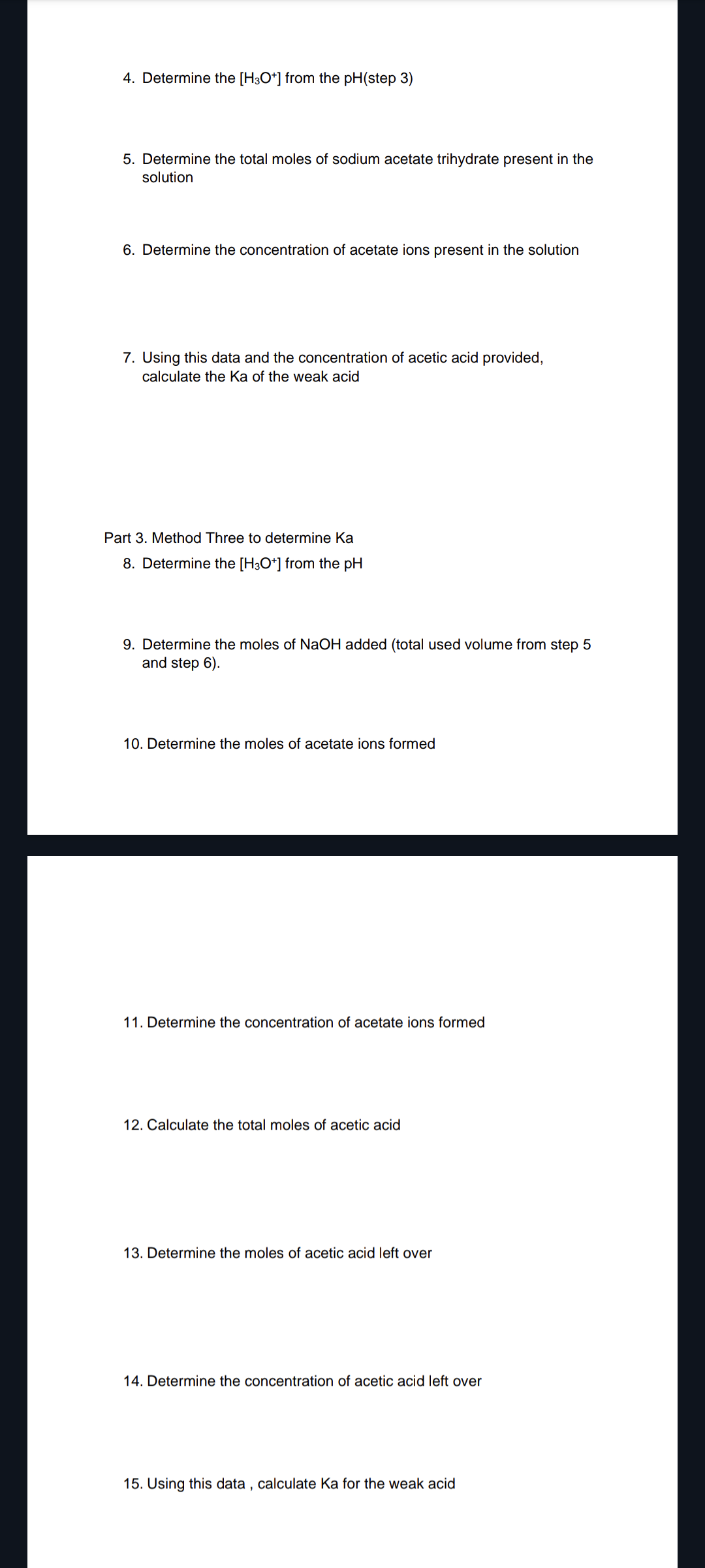 Solved Name: Date of Experiment: Bench: DATA AND MINOR | Chegg.com
