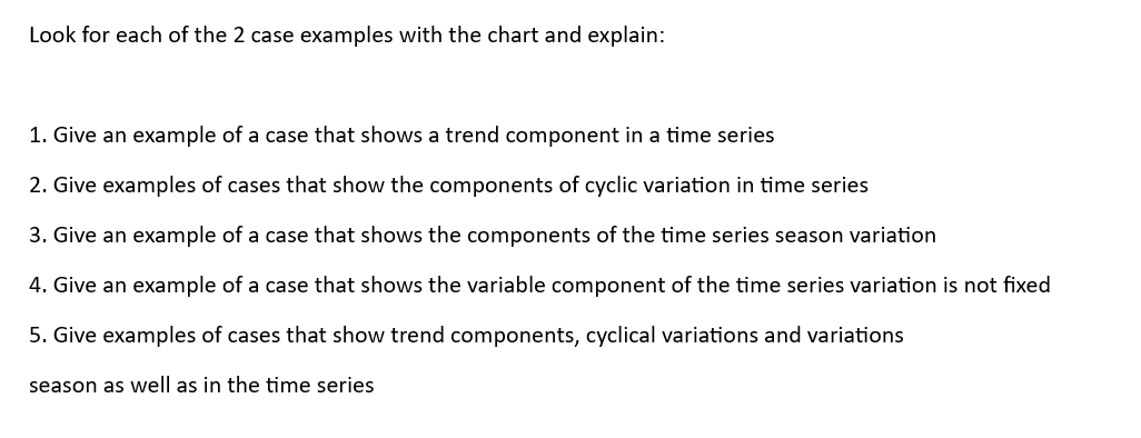 Solved Look for each of the 2 case examples with the chart | Chegg.com