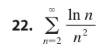 Solved In n 2 22. Σ n=2 n | Chegg.com