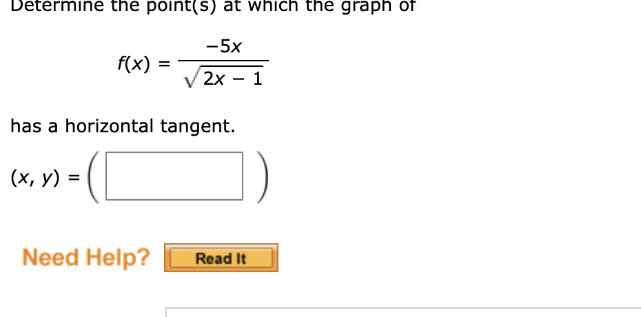 Solved Determine the point(s) ﻿at which the graph | Chegg.com