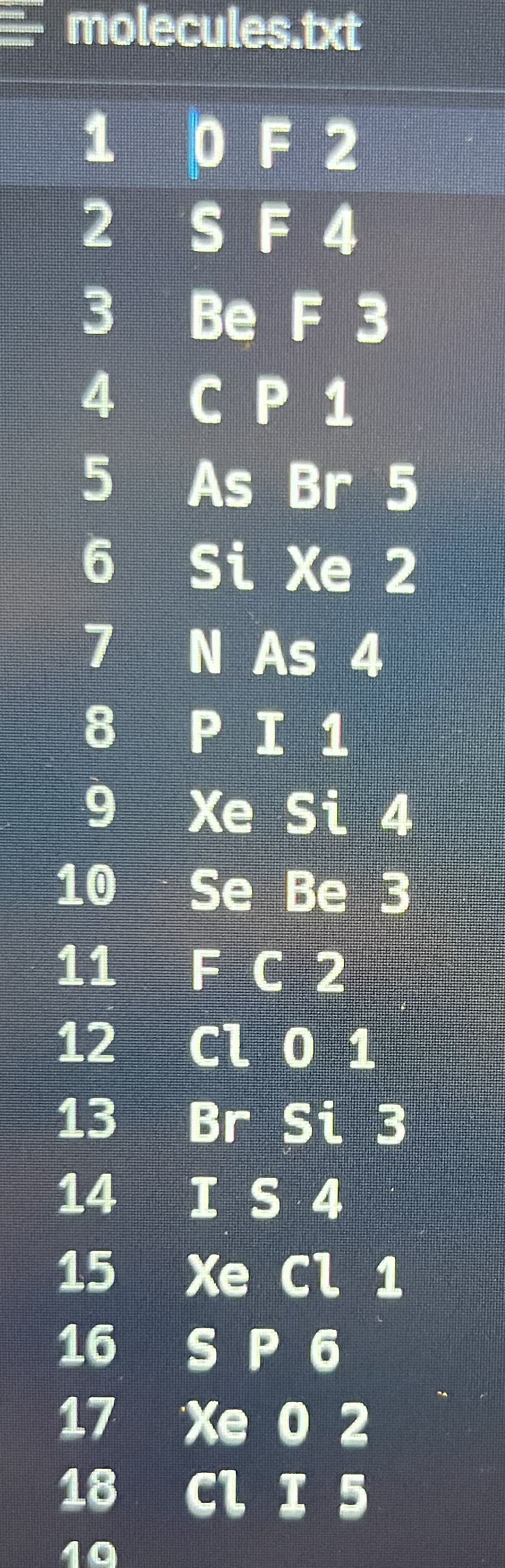 Solved Write a C++ program to predict the molecular geometry | Chegg.com