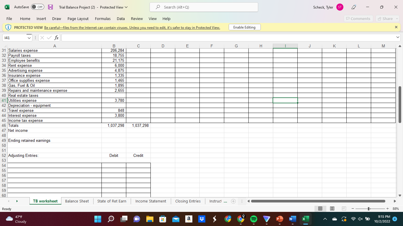 Use these images to create a balance sheet. | Chegg.com