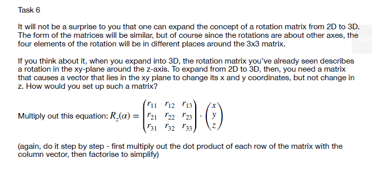 Solved Task 6 It will not be a surprise to you that one can | Chegg.com