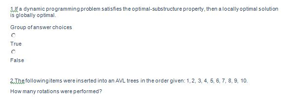 Solved Wf a dynamic programming problem satisfies the | Chegg.com Solved Wf a dynamic programming problem satisfies the | Chegg.com