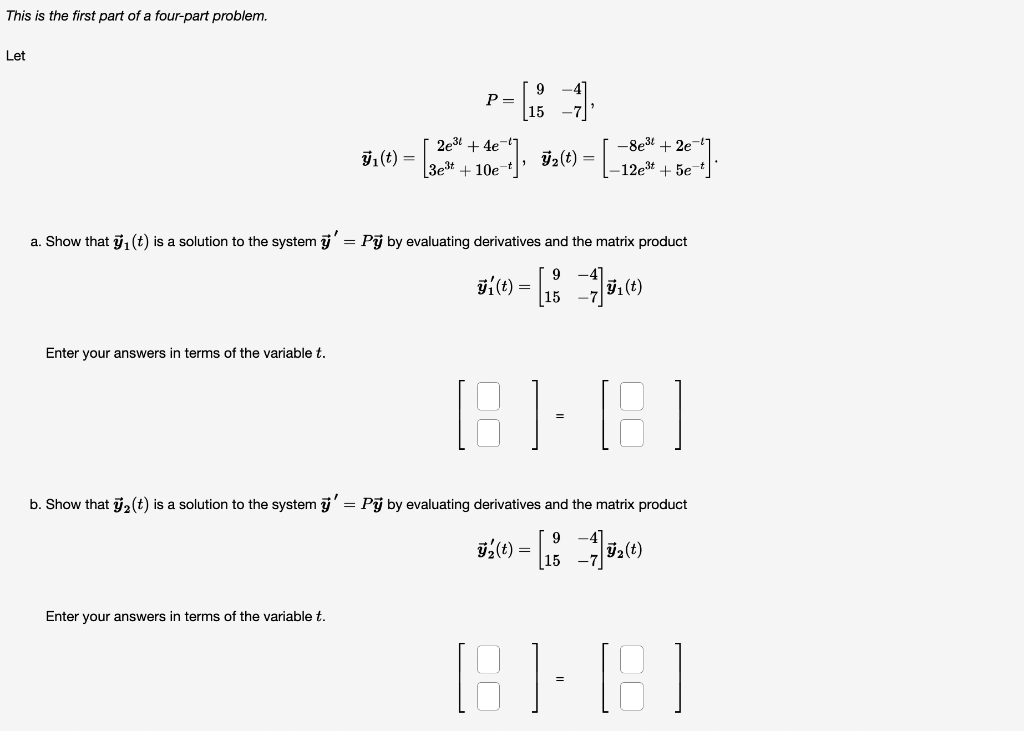 Solved This is the first part of a four-part problem. Let | Chegg.com