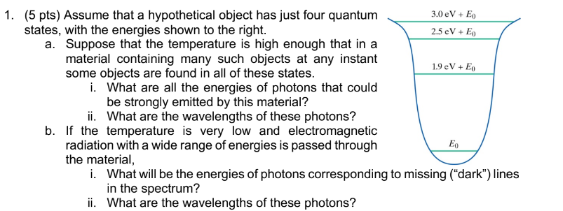 Solved (5 pts) Assume that a hypothetical object has just | Chegg.com