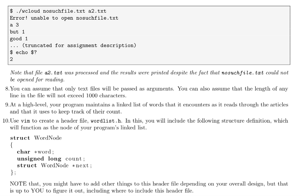 Solved C Program using terminal. Create a C program (named | Chegg.com Solved C Program using terminal. Create a C program (named | Chegg.com