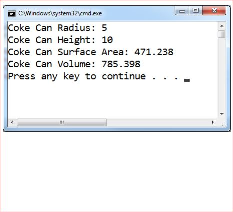 Solved Global Constant Declare a global constant for PI | Chegg.com