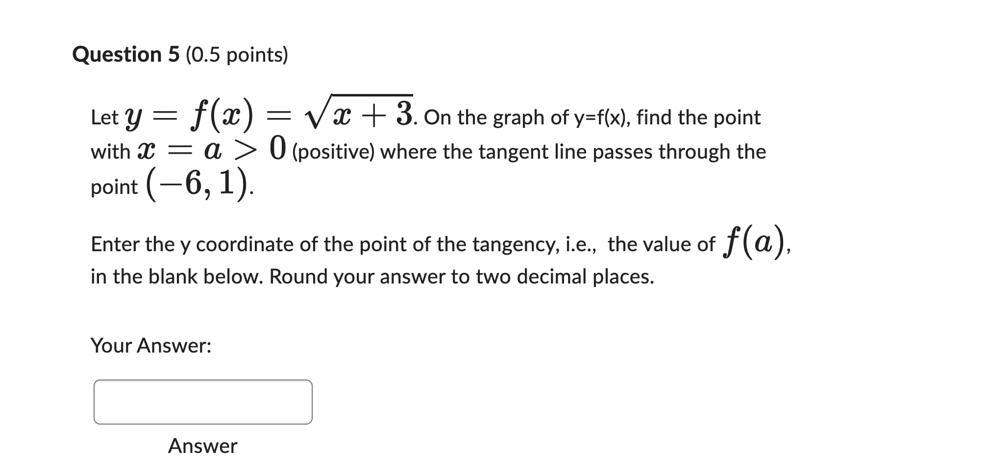 Solved Let y=f(x)=x+3. On the graph of y=f(x), find the | Chegg.com