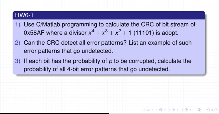 Solved HW6-1 1) Use C/Matlab programming to calculate the | Chegg.com