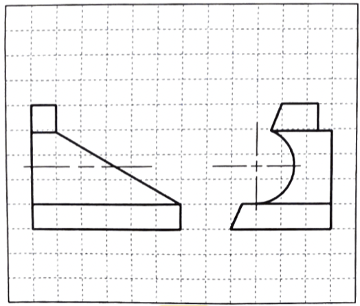 Solved create a partial auxiliary view for the inclined | Chegg.com
