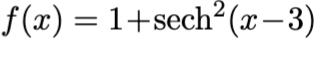 Solved f(x)=1+sech2(x−3)solve f(x)=23. Give your answer(s) | Chegg.com