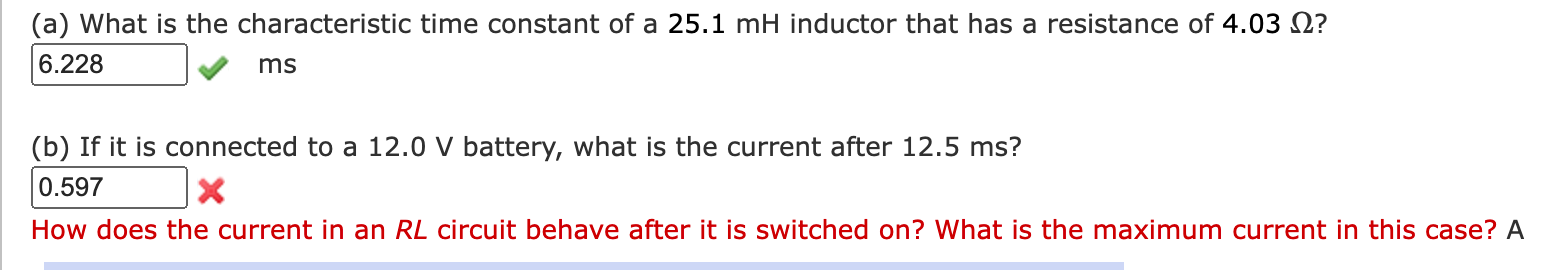 Solved (a) What is the characteristic time constant of a | Chegg.com