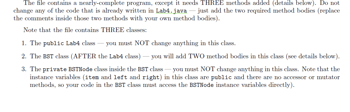 Solved Java code is given below: public class Lab4{ | Chegg.com