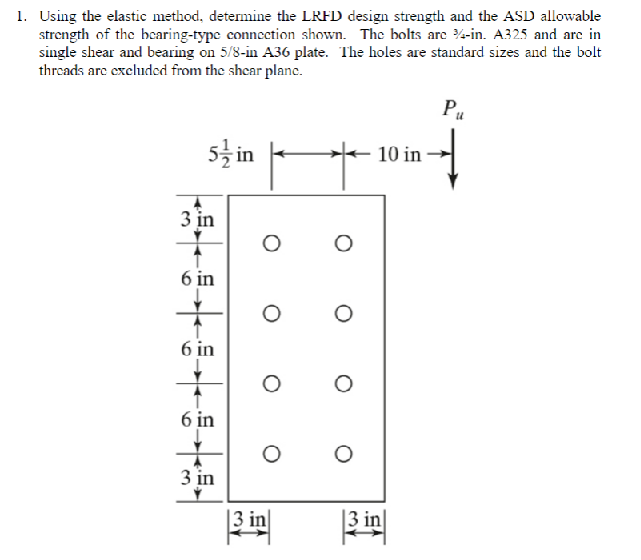 Solved 1. Using the elastic method, determine the LRFD | Chegg.com