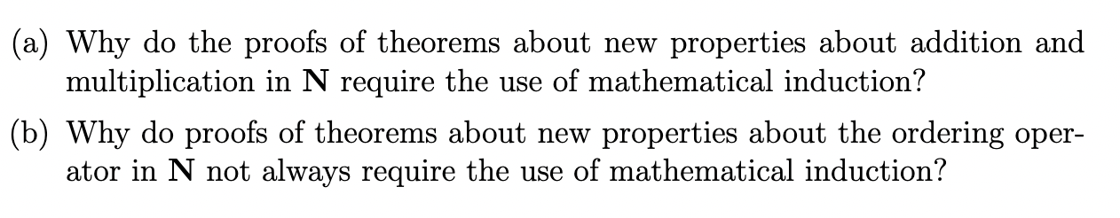 Solved A Why Do The Proofs Of Theorems About New