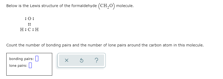 Below is the Lewis structure of the formaldehyde | Chegg.com
