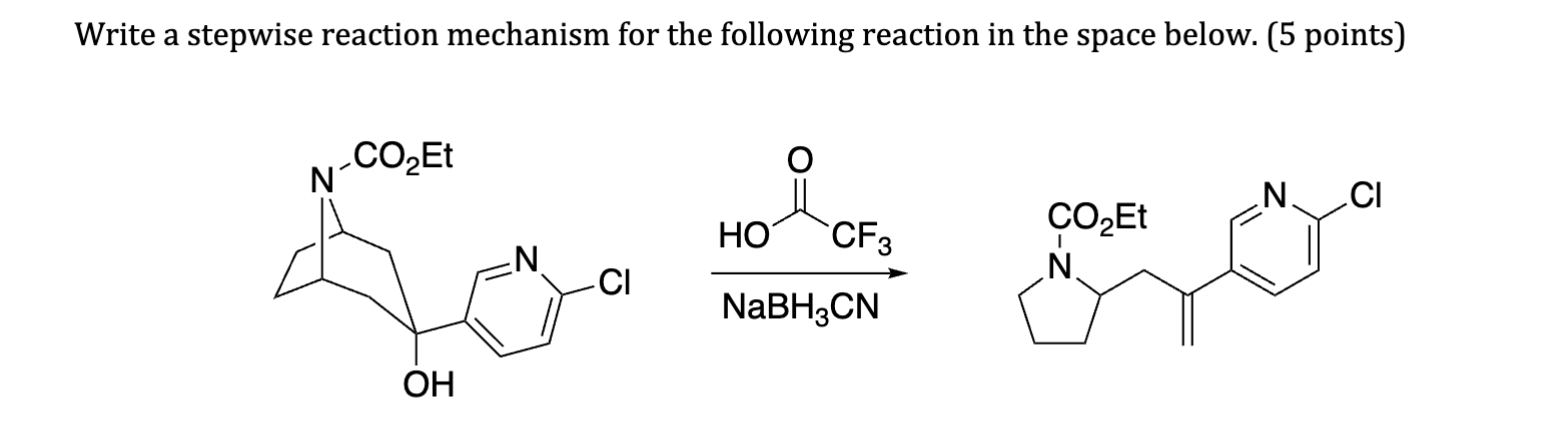 Solved Write a stepwise reaction mechanism for the following | Chegg.com