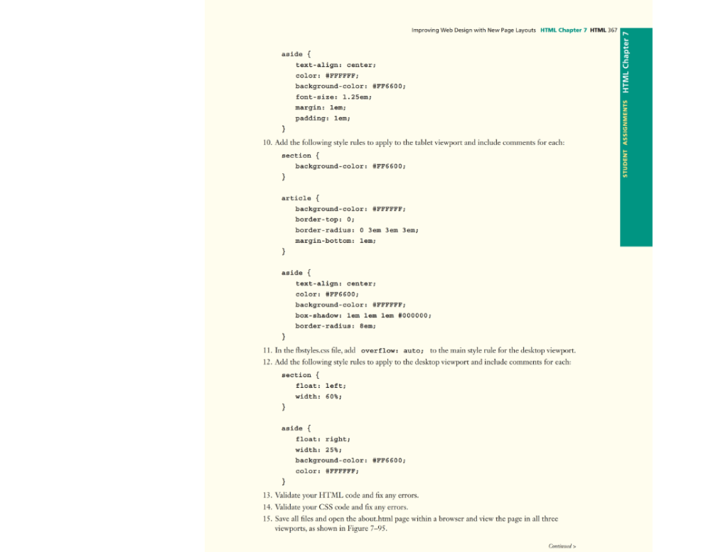 Solved Improving Web Design with New Page Layouts HTML | Chegg.com