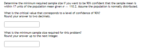 Solved Determine the minimum required sample size if you | Chegg.com