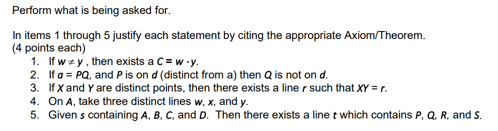 Solved Perform what is being asked for. In items 1 through 5 | Chegg.com