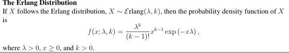 Solved The Erlang Distribution If X follows the Erlang | Chegg.com