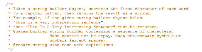 Solved Takes a string builder object, converts the first | Chegg.com