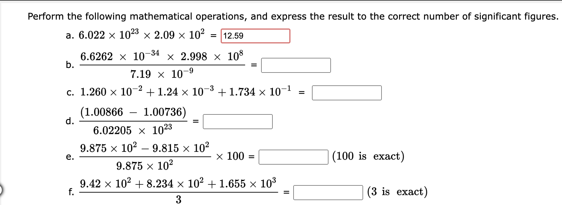 Solved Perform the following mathematical operations, and | Chegg.com