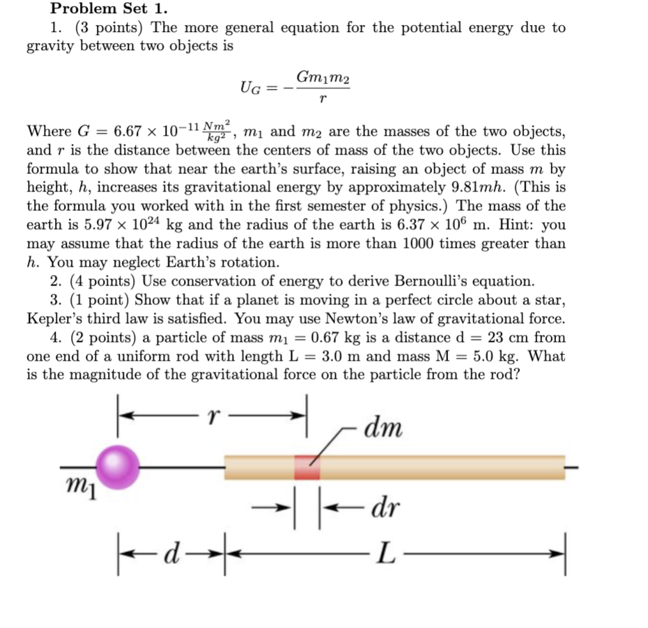 Solved Problem Set 1. 1. (3 points) The more general | Chegg.com