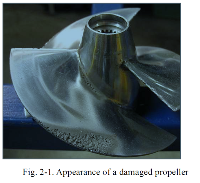 Solved The following photo shows a damaged propeller. This | Chegg.com