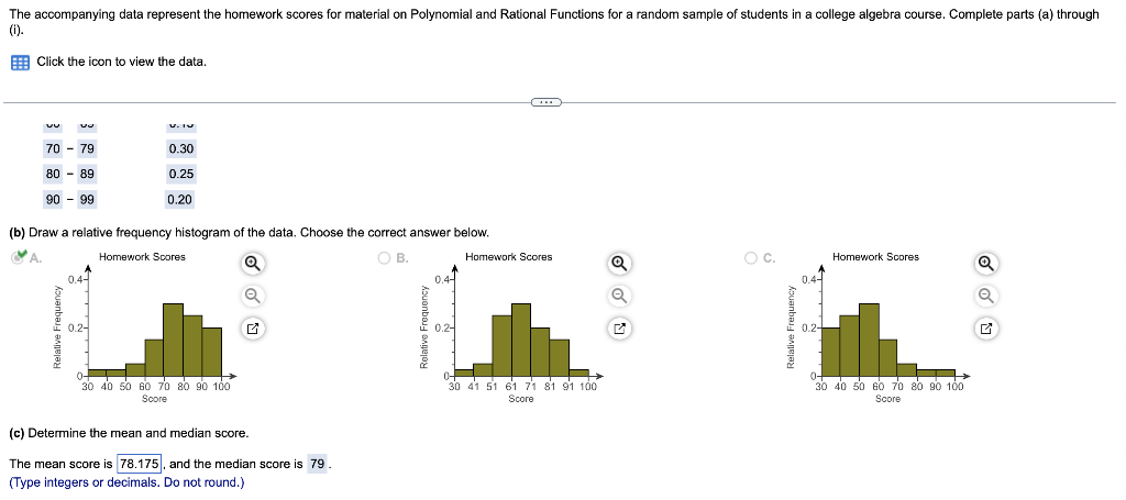 Solved need help finding the mean score for this problem. | Chegg.com Solved need help finding the mean score for this problem. | Chegg.com